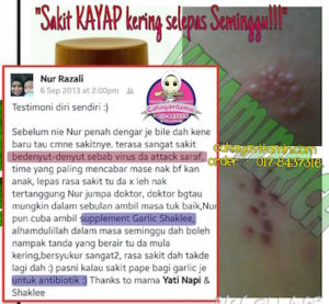 Rawatan Kayap Dengan Bawang Putih dan Biji Labu Immune Booster